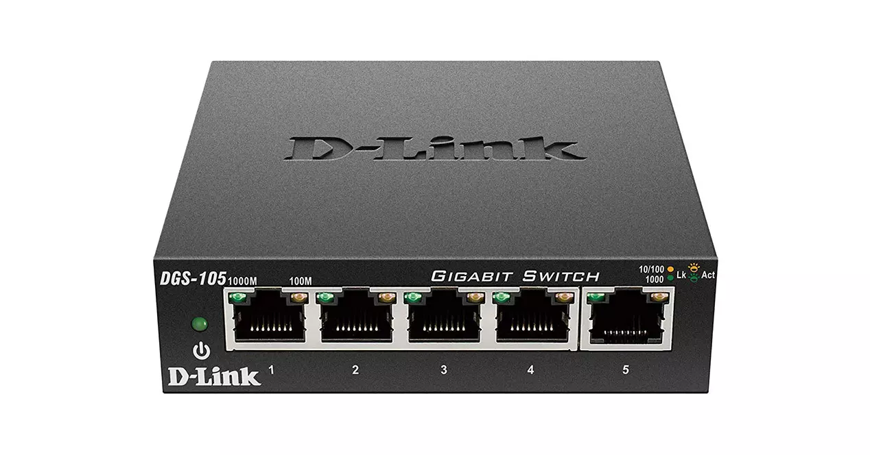 D-Link DGS-105: 5개의 기가비트 포트 및 IGMP 스누핑이 있는 검토 스위치