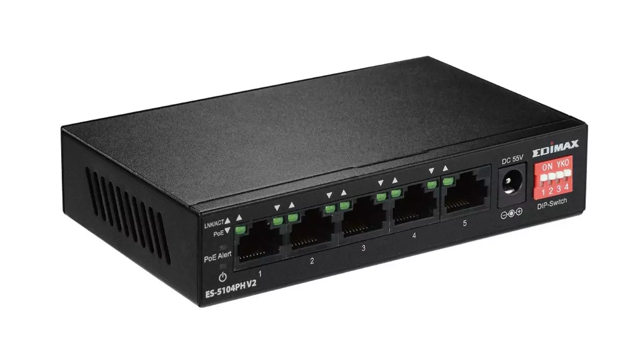 Edimax ES-5104PH V2: Analyse dieses 5-Port-PoE-Switch 25606_1