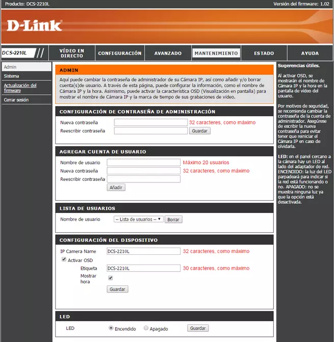 D-Link DCS-2210L: Falanqaynta kamaraddan oo leh duubitaan buuxa HD 1080 25607_64