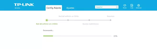 TP-Txuas RE450: Web Configuration Wizard