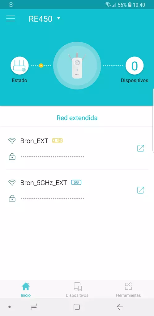TP-Link RE450: Aplicació gestió Tether per Android