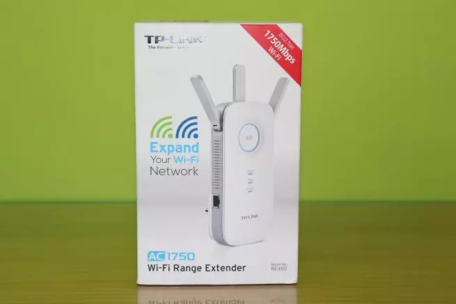 Wi-Fi TP-Link RE450 takrorlagich qutisi old tomoni