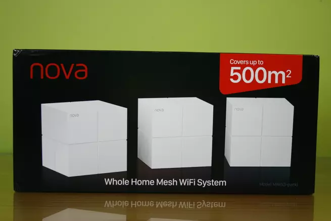 Berê qutiya pergala Wi-Fi Mesh Tenda NOVA MW6 bi hûrgulî