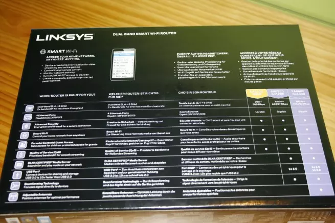 Linksys EA6900 బాక్స్ వెనుక వీక్షణ