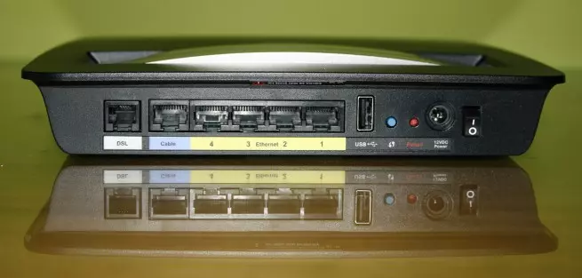 Full rear view of the Cisco Linksys X3500