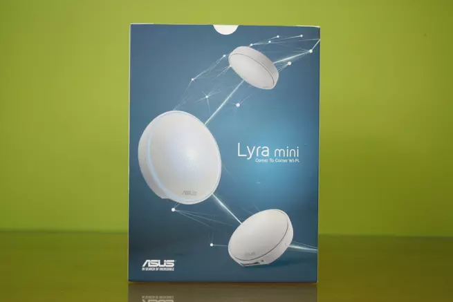 Parte anteriore della custodia del sistema Wi-Fi ASUS Lyra Mini mesh