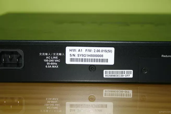 D-Link DGS-3630-28PC L3 Switch Hardware le Firmware Data Sticker