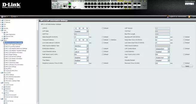 D-Link DGS-3630-28PC: Tlhahlobo ea switch ena L3 Gigabit, PoE le SFP + 25749_61