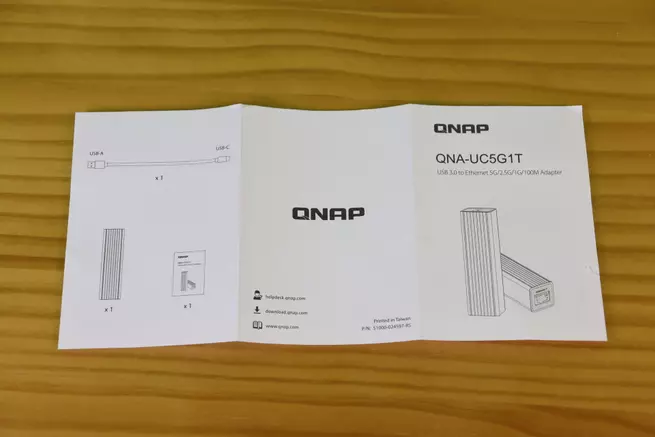 QNAP QNA-UC5G1T USB 3.0 nei 5GbE Adapter dokumintaasje yn detail