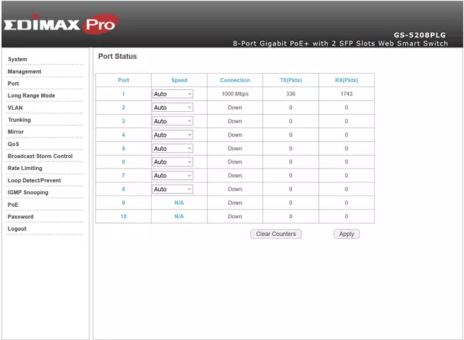 Edimax GS-5208PLG፡ የዚህ Gigabit መቀየሪያ ከPoE+ እና SFP ጋር ግምገማ 25763_29