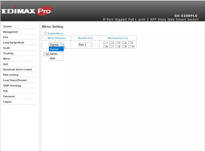 Edimax GS-5208PLG: مراجعة محول جيجابت مع PoE + و SFP 25763_36