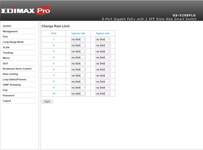 Edimax GS-5208PLG: مراجعة محول جيجابت مع PoE + و SFP 25763_40