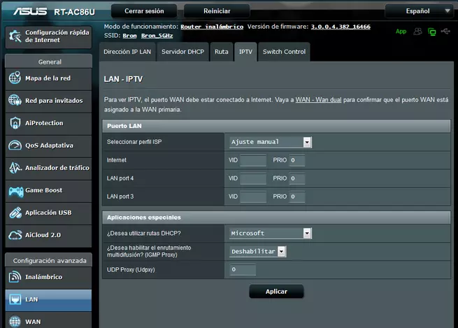 ASUS RT-AC86U: Analîza vê routerê bi Wi-Fi AC2900 û USB 3.0 25786_69