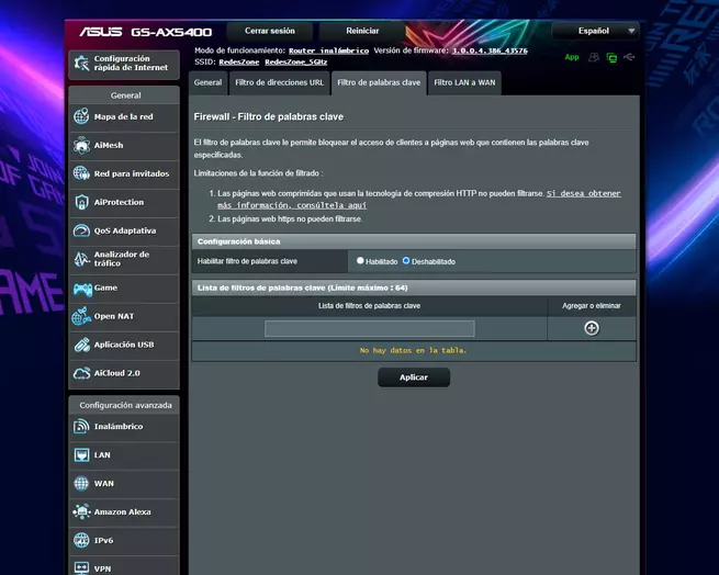 ASUS ROG STRIX GS-AX5400: WiFi 6 및 기가비트 게임 라우터 검토 301_138