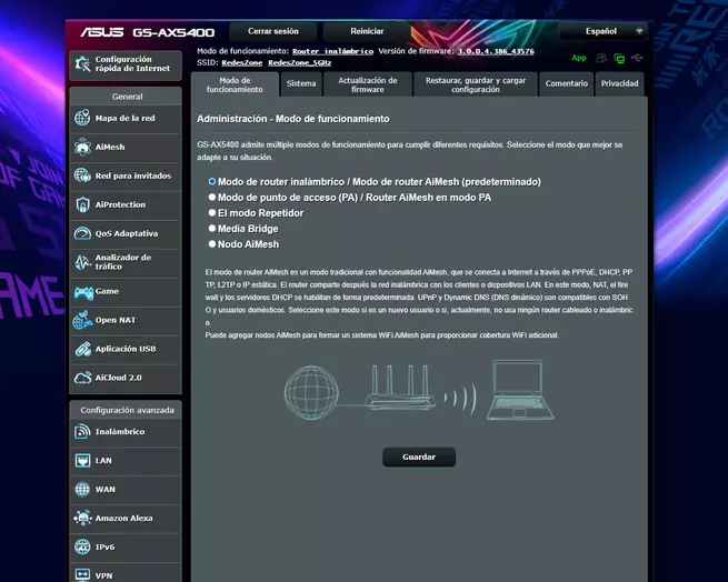 ASUS ROG STRIX GS-AX5400: pregled igralnega usmerjevalnika WiFi 6 in Gigabit 301_140