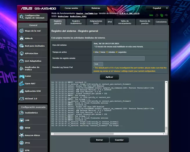 ASUS ROG STRIX GS-AX5400: WiFi 6 og Gigabit leikjabeini endurskoðun 301_147