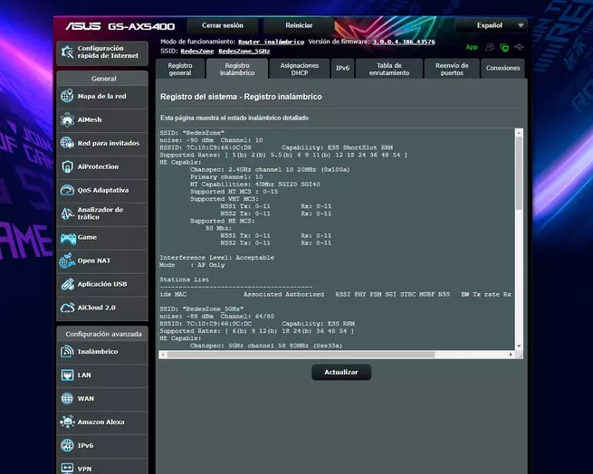 ASUS ROG STRIX GS-AX5400: WiFi 6 og Gigabit leikjabeini endurskoðun 301_148