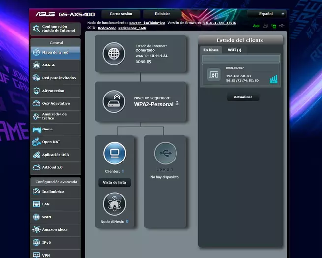 ASUS ROG STRIX GS-AX5400: WiFi 6 na Gigabit yimikino yo gusubiramo 301_70