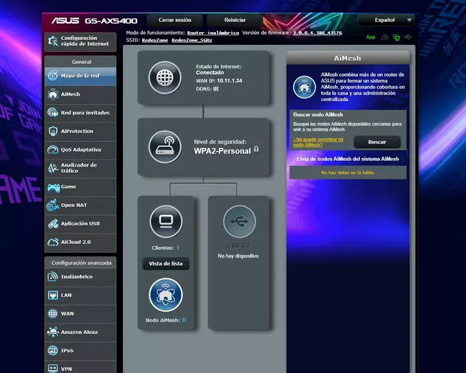 ASUS ROG STRIX GS-AX5400: WiFi 6 og Gigabit leikjabeini endurskoðun 301_71