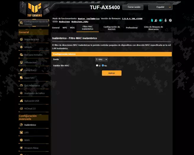 ASUS TUF Gaming TUF-AX5400: recenzia WiFi 6 a gigabitového herného routera 304_113