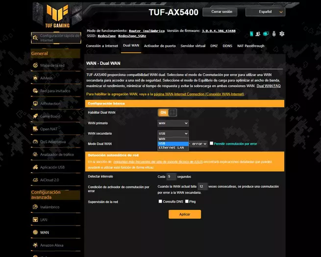 ASUS TUF Gaming TUF-AX5400: WiFi 6 og Gigabit leikjabeini endurskoðun 304_127