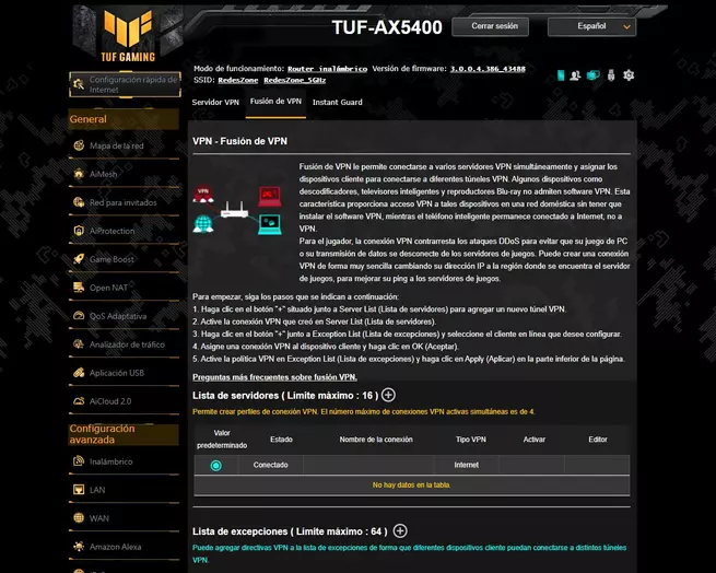 ASUS TUF Gaming TUF-AX5400: WiFi 6 og Gigabit leikjabeini endurskoðun 304_139