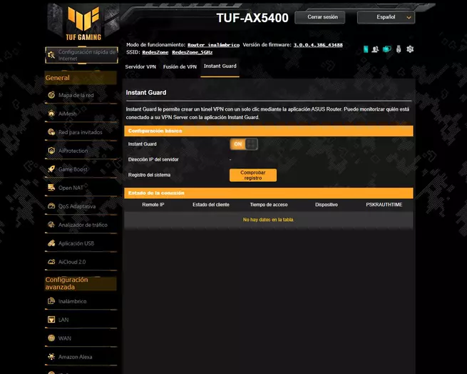 ASUS TUF Gaming TUF-AX5400: WiFi 6 og Gigabit leikjabeini endurskoðun 304_142