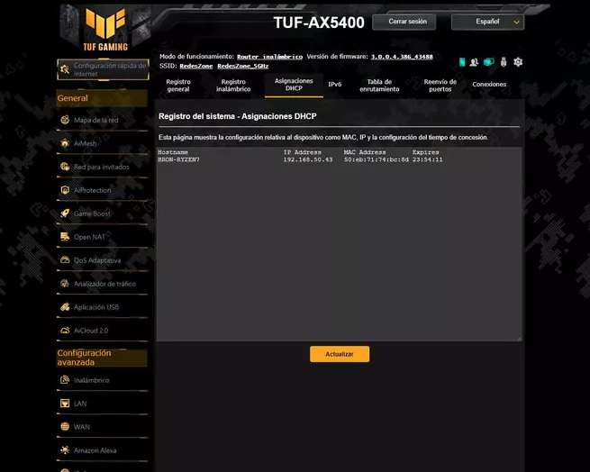 ASUS TUF Gaming TUF-AX5400: WiFi 6 og Gigabit leikjabeini endurskoðun 304_156