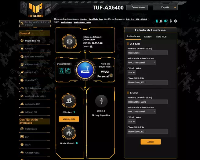 ASUS TUF Gaming TUF-AX5400: WiFi 6 va Gigabit o'yin routerini ko'rib chiqish 304_69