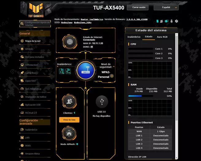 ASUS TUF Gaming TUF-AX5400: Vekolîna routerê lîstika WiFi 6 û Gigabit 304_70