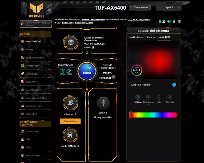 ASUS TUF Gaming TUF-AX5400: WiFi 6 og Gigabit leikjabeini endurskoðun 304_72