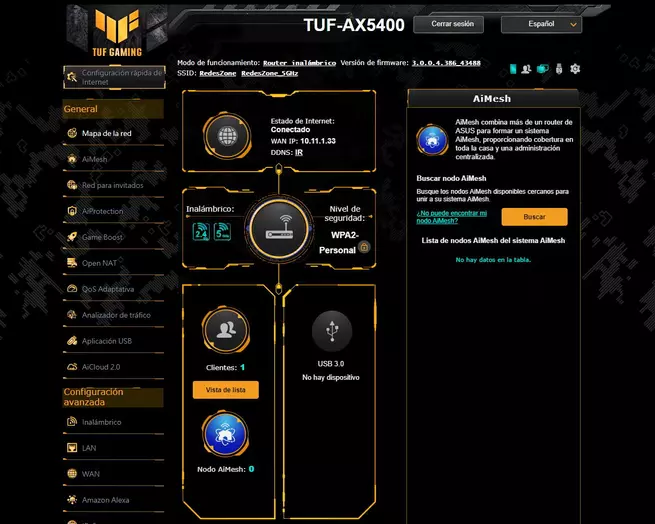 ASUS TUF Gaming TUF-AX5400: WiFi 6 og Gigabit leikjabeini endurskoðun 304_75