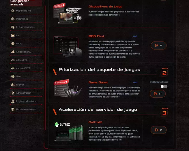 ASUS ROG Rapture GT-AXE11000: இந்த Wi-Fi 6E திசைவியின் பகுப்பாய்வு 310_115