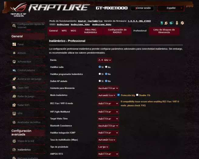 ASUS ROG Rapture GT-AXE11000: ამ Wi-Fi 6E როუტერის ანალიზი 310_166