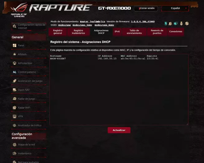 ASUS ROG Rapture GT-AXE11000: ამ Wi-Fi 6E როუტერის ანალიზი 310_220