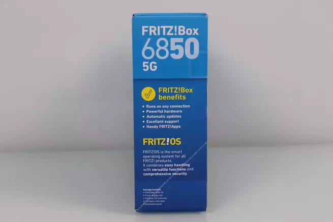 Akụkụ aka nri nke igbe rawụta FRITZBox 6850 5G