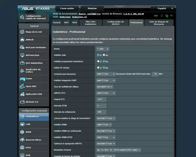 ASUS RT-AX86S: Analyse af denne højhastigheds-WiFi 6 AX5700-router 313_101