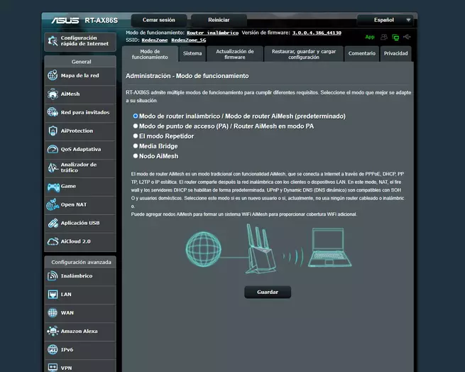 ASUS RT-AX86S: Analyse af denne højhastigheds-WiFi 6 AX5700-router 313_127