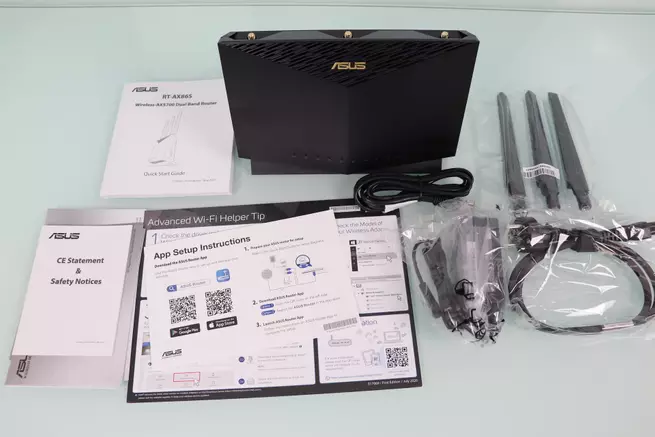 ASUS RT-AX86S WiFi 6 Router Box Inhoud