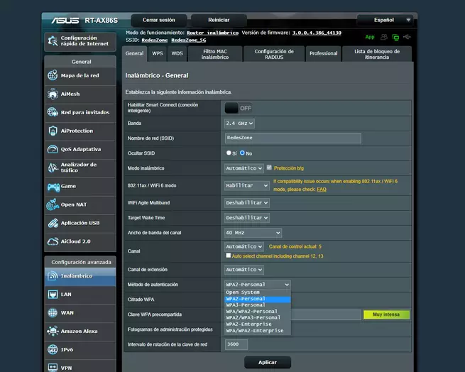 ASUS RT-AX86S: Analyse af denne højhastigheds-WiFi 6 AX5700-router 313_93