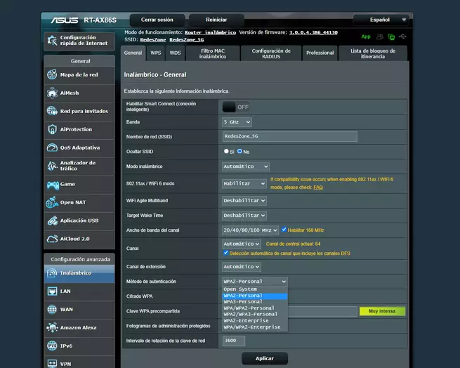 ASUS RT-AX86S: Analyse af denne højhastigheds-WiFi 6 AX5700-router 313_94