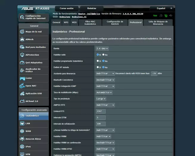 ASUS RT-AX86S: Analyse af denne højhastigheds-WiFi 6 AX5700-router 313_98