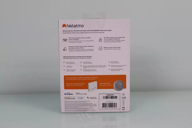 Netatmo binnenkamerakoffer werom