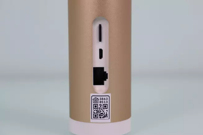 Netatmo లోపలి కెమెరా వెనుక ప్రాంతం వివరాలు