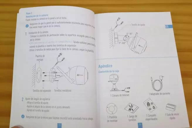 EZVIZ C3WN IP kamẹra fifi sori Itọsọna