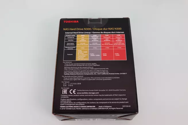 QNAP TS-1277 NAS-এর জন্য Toshiba N300 6TB HDD-এর বৈশিষ্ট্য