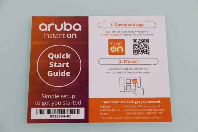 Aruba Instant On AP22 AP хурдан суулгах гарын авлага