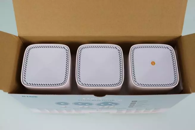 Inside the box of the D-Link EAGLE PRO AI M15 WiFi Mesh