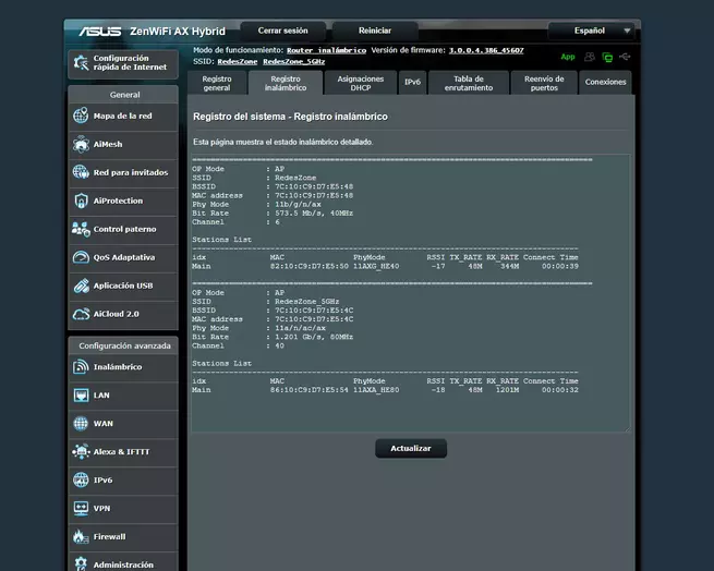 ASUS ZenWiFi AX Hybrid XP4: PLC менен бул WiFi торунун анализи 403_139