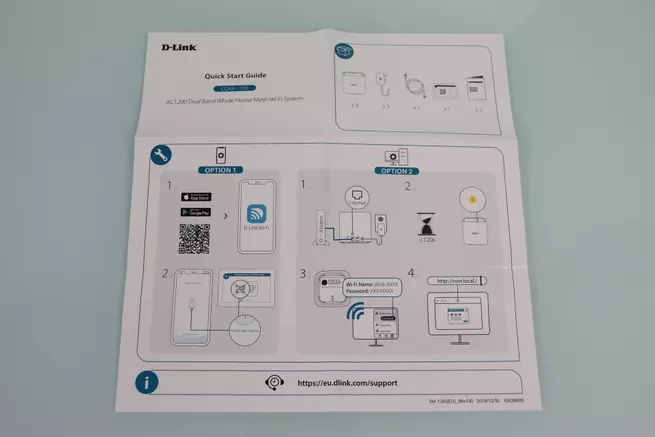 Mwongozo wa Ufungaji wa Haraka wa Mfumo wa D-Link COVR-1103 Mesh WiFi